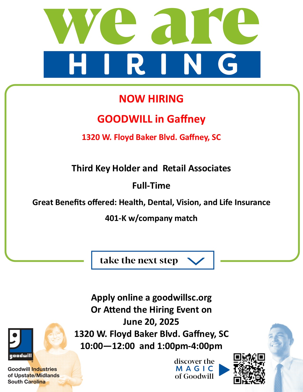 Goodwill is Hiring at Gaffney Retail Store | Goodwill Industries of ...