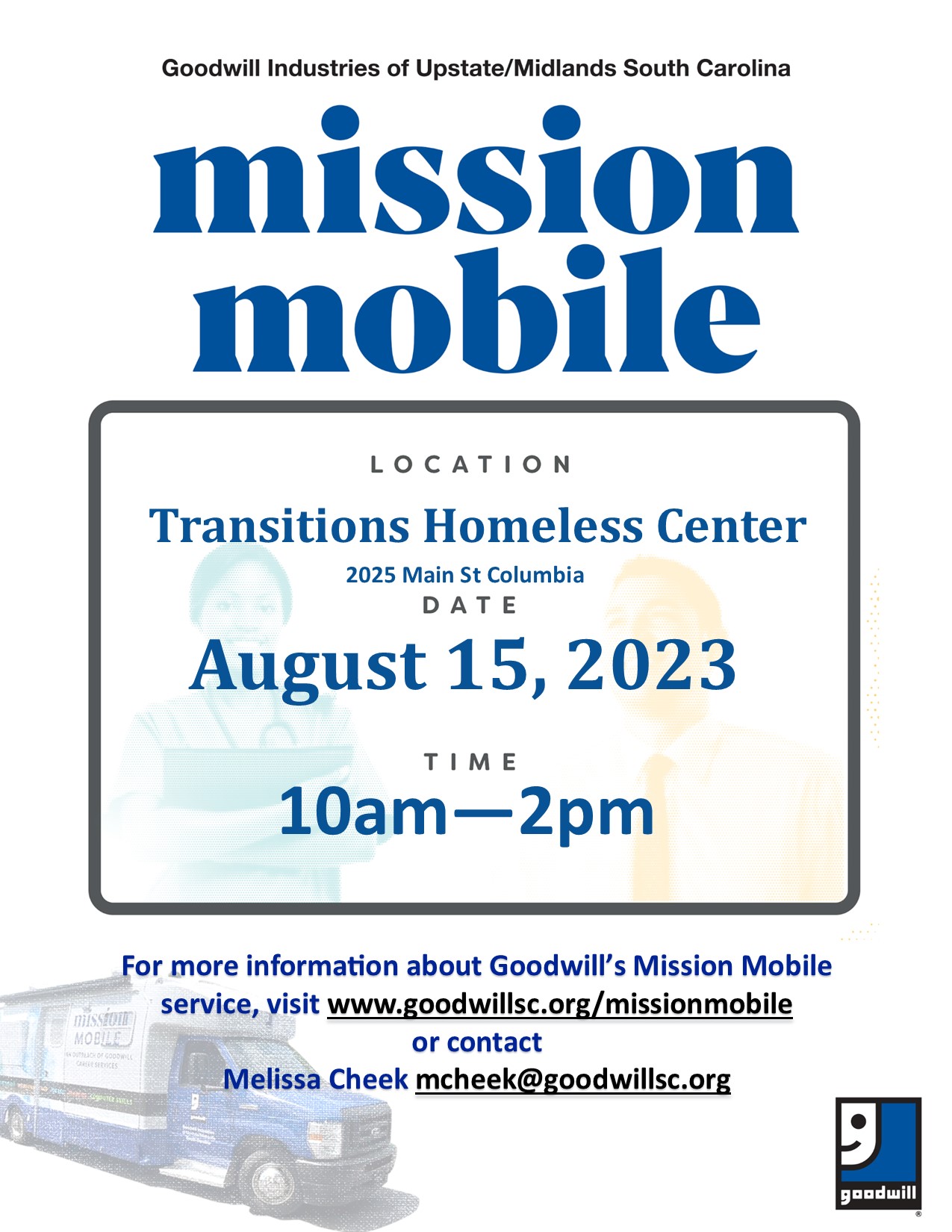 Mission Mobile Rolls to Transitions Homeless Center in Columbia for ...