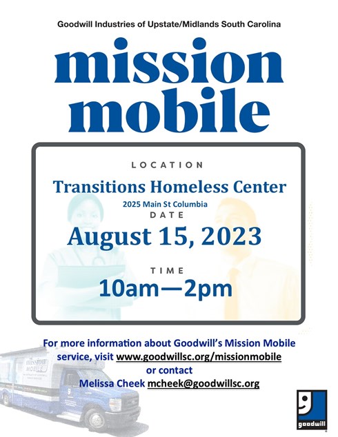 Mission Mobile Rolls to Transitions Homeless Center in Columbia for ...
