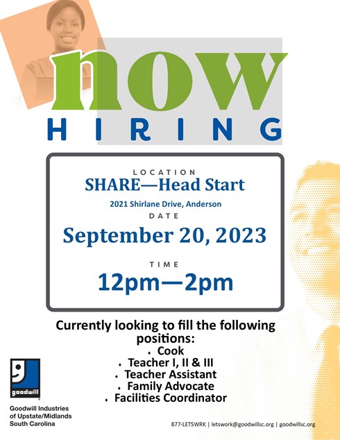 Mission Mobile Rolls to Anderson for Hiring Event at SHARE-Head Start ...